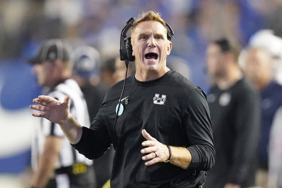Utah State says football coach Blake Anderson fired for interviewing ...